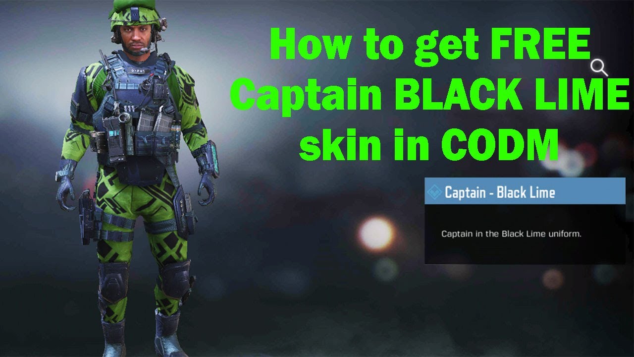 *NEW* SEASON 7 SKIN: How to get FREE Captain-Black Lime skin in Call of ...