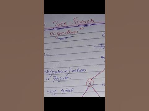 General tree search algorithm in Artificial Intelligence - YouTube