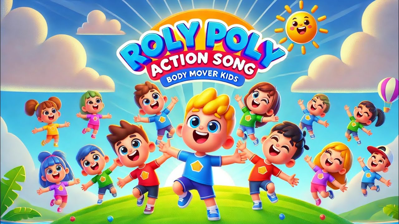 Roly Poly Action Song | Fun Body Movement for Children | Nursery Rhymes ...