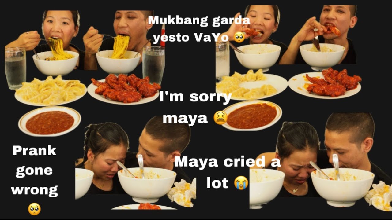 Mukbang Garda Yesto Bho Prank Gone Wrong Maya Cried A Lot π Pork