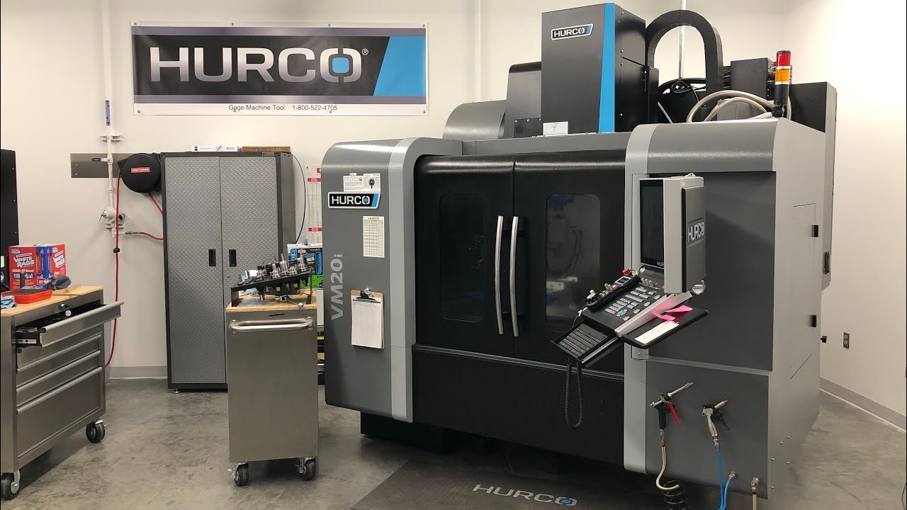 Hurco VM20i - How To Warm Up and Shutdown - YouTube