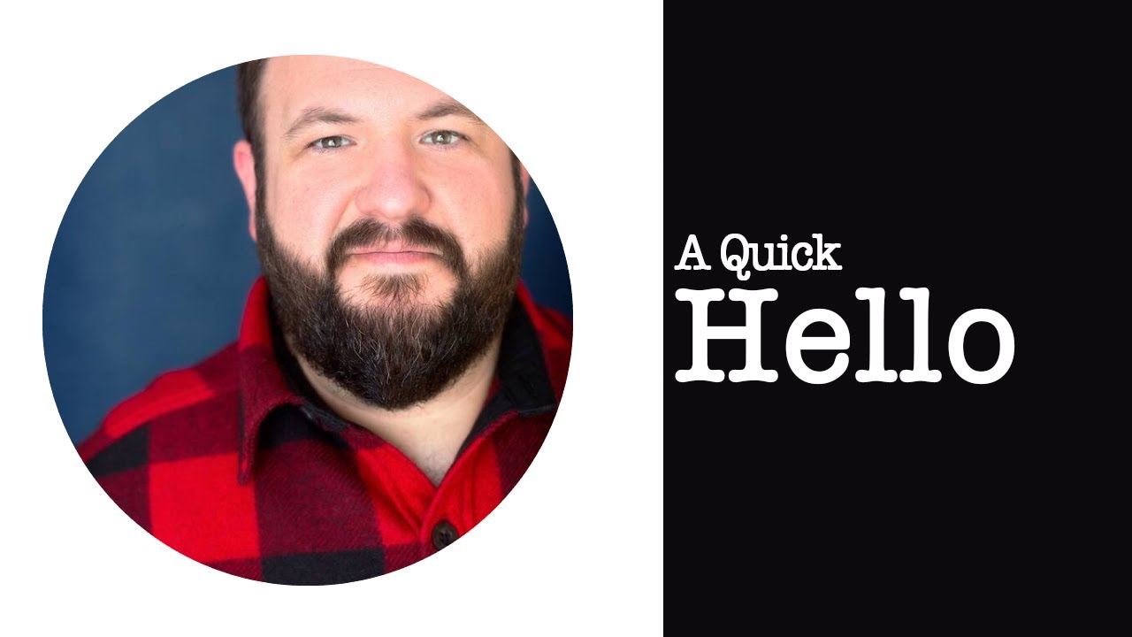 a quick hello - YouTube