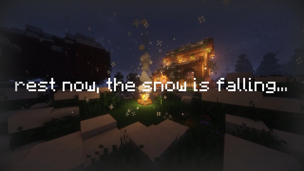 rest now, the snow is falling... (minecraft music & winter ambiance) ️ ...
