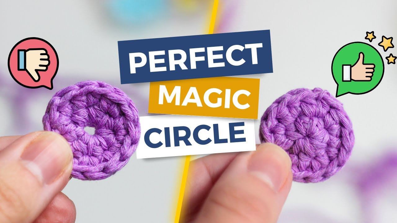 How to crochet PERFECT MAGIC RING | EasyTUTORIAL for beginners - YouTube