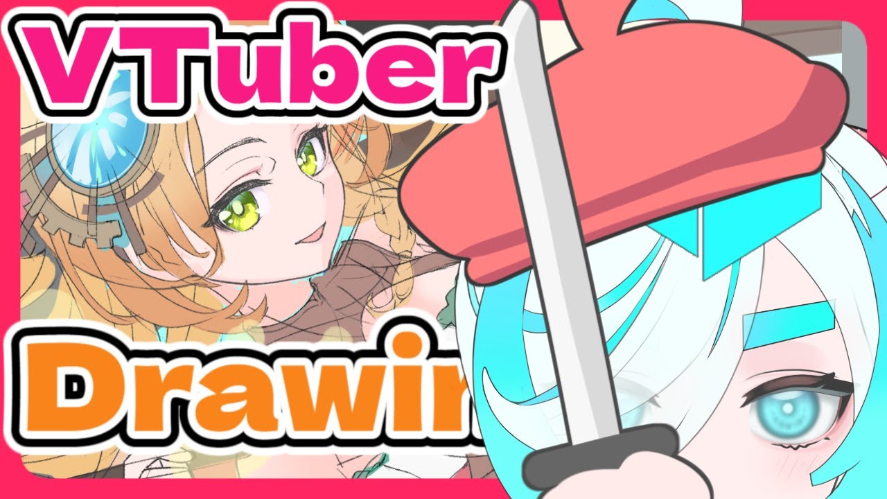 (EN/JP) Drawing VTuber art and guide 630 - YouTube