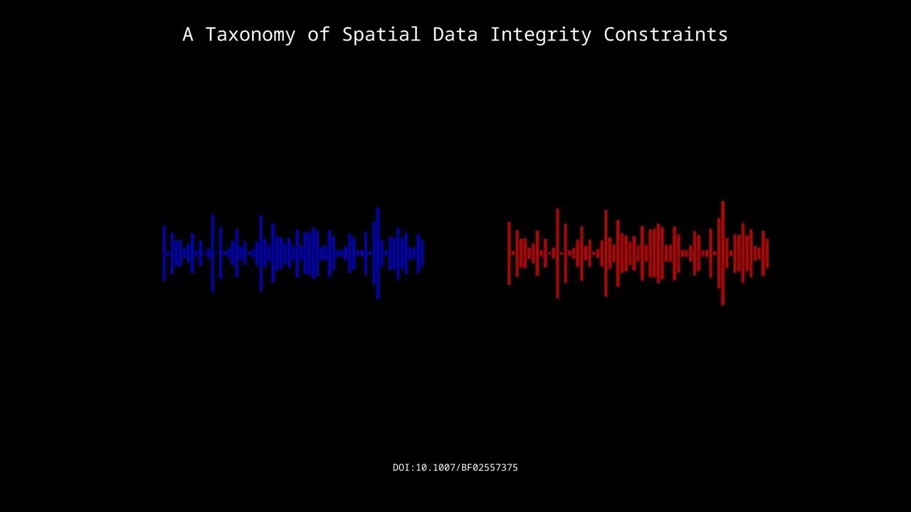 Cockcroft - A Taxonomy of Spatial Data Integrity Constraints - YouTube