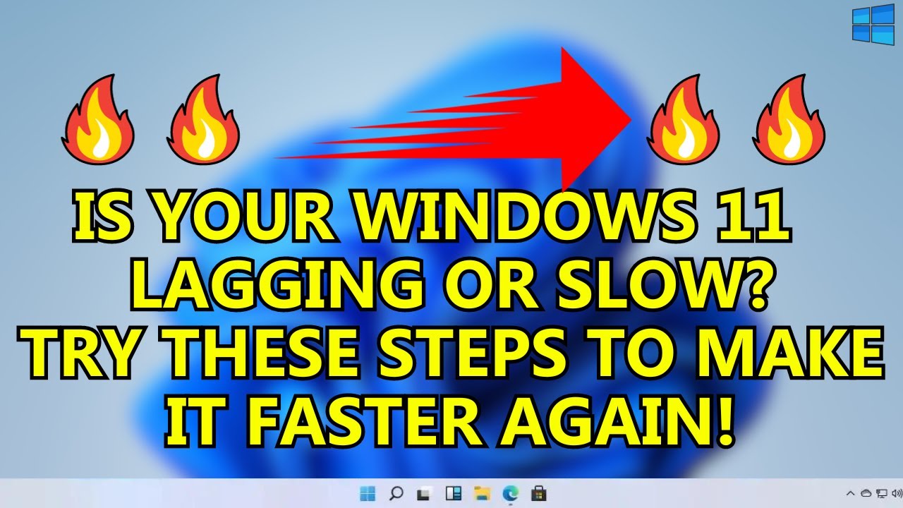 How To Fix Windows 11 Lagging and Slow Problem [Quick Fix] - YouTube