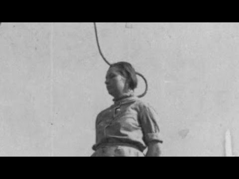 Execution of Jenny-Wanda Barkmann neck broken by short drop Stutthof ...