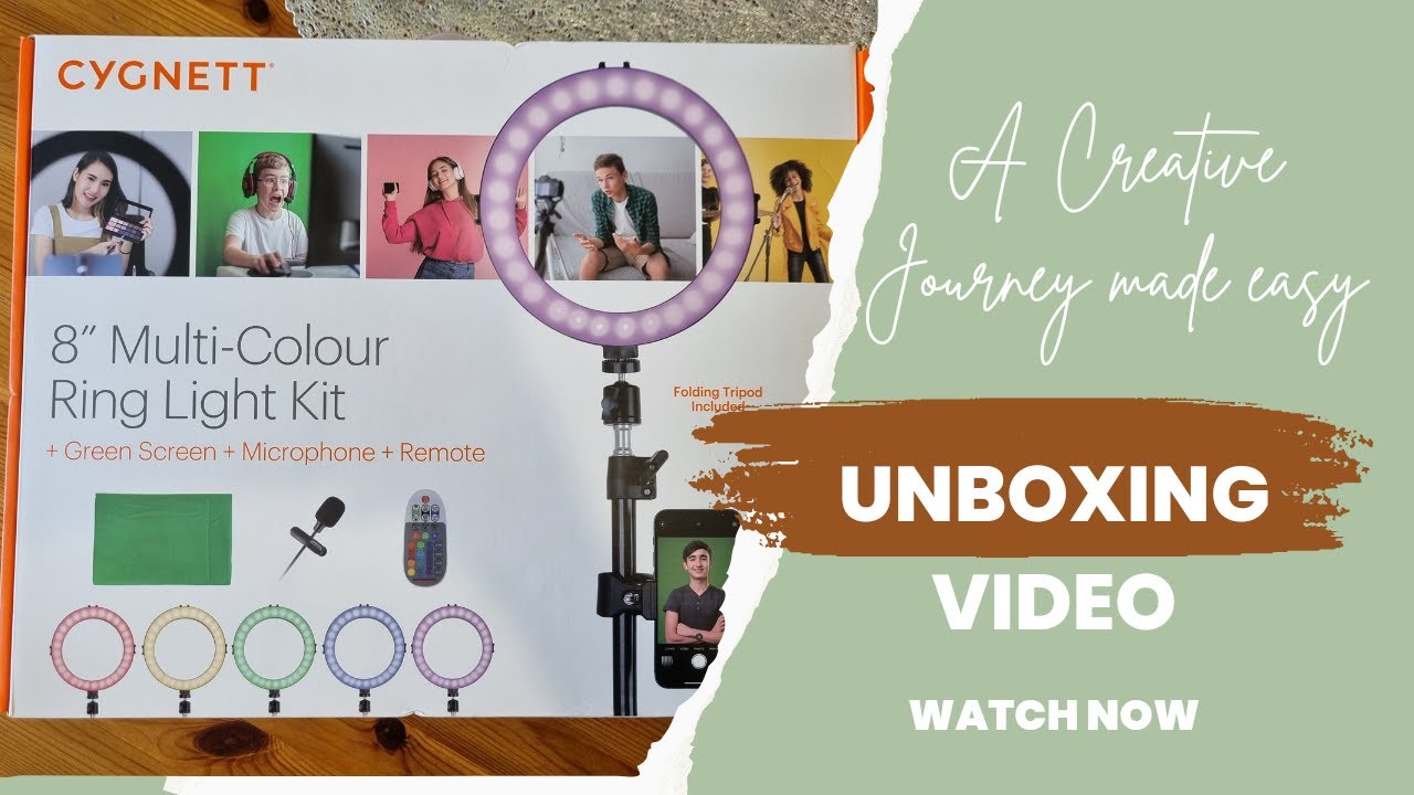 Multi-Coloured Ring Light Kit - Unboxing Video - YouTube