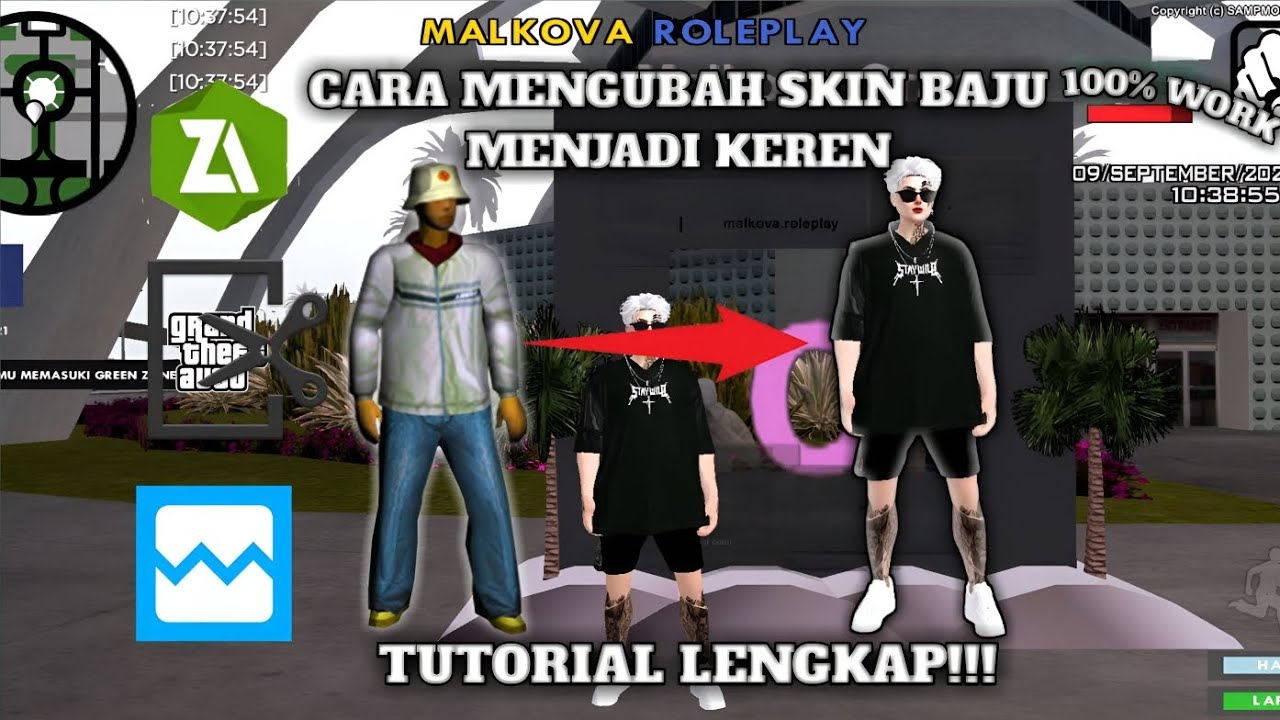 CARA MEMASANG MOD SKIN GTA SAMP LAUNCHER/GTA SA 100% WORK!!! - YouTube