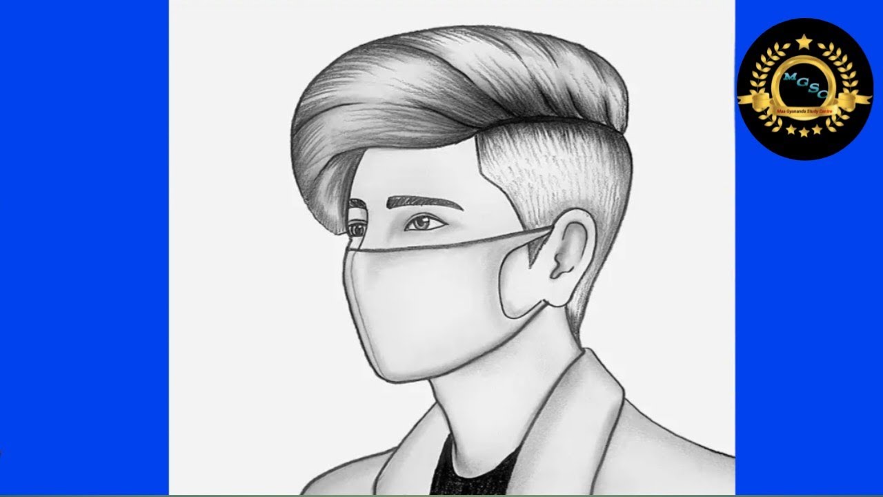 How To Draw Handsome Boy Sketch l Easy Drawing l Simple Boy Sketch in ...