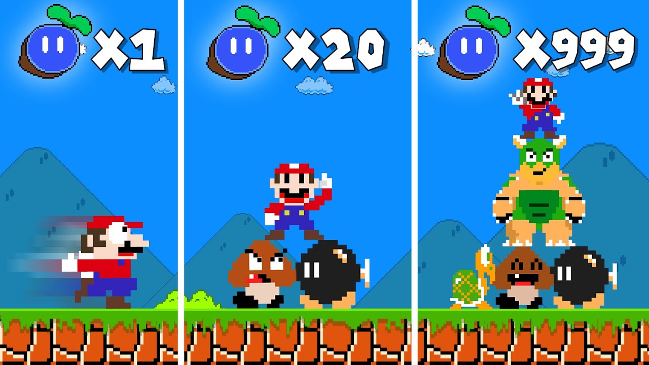 Super Mario Bros. But Mario's Ultimate Power with 999 Bombs! Game ...