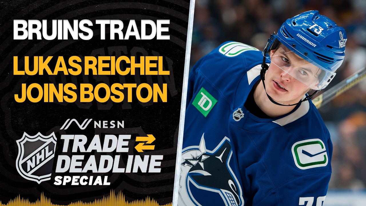 Live Reaction To Bruins Trading For Forward Lukas Reichel From Canucks ...