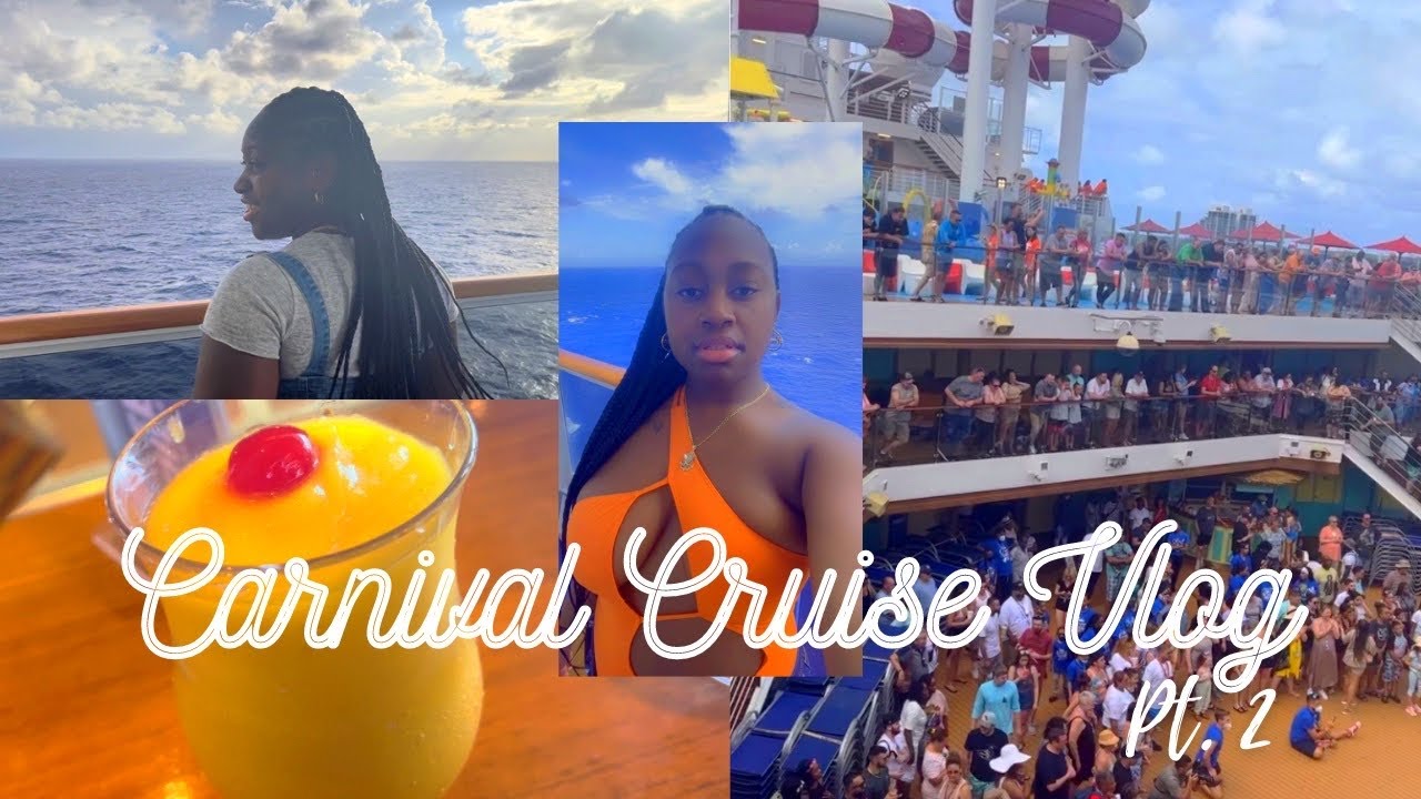 Carnival Cruise Vlog pt. 2 | Embarkation Day, Fun At Sea, Food + MORE ...