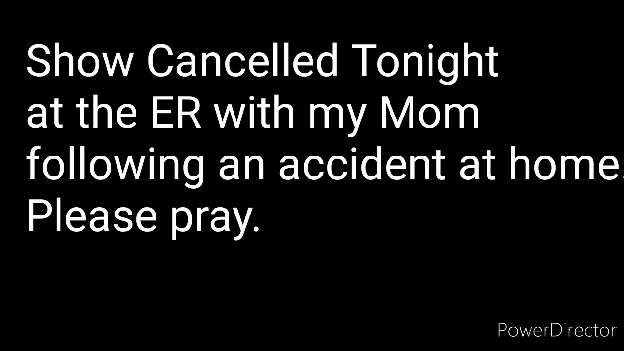 Show cancelled tonight - YouTube