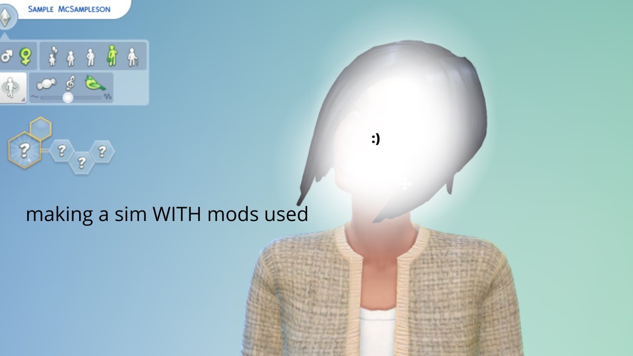 making a sim WITH mods used - YouTube