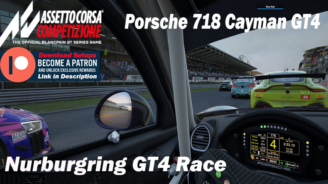 Assetto Corsa Competizione ACC Setup Test Race Porsche 718 Cayman GT4 ...