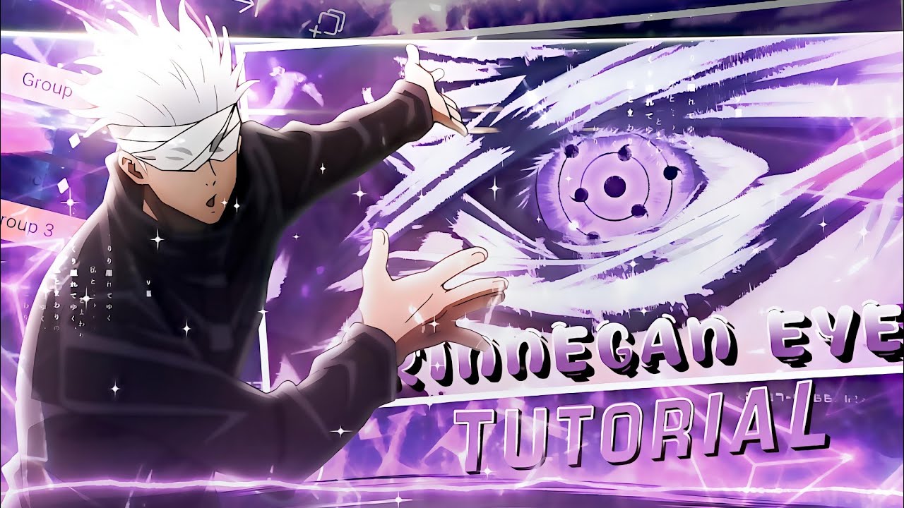 Gojo Rinnegan Eye Composition | Alight Motion Tutorial 📱(Overlays ...