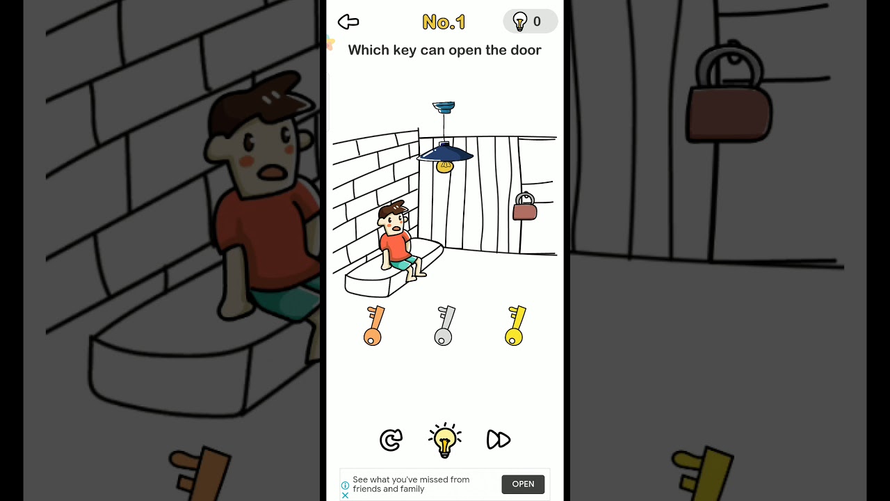 Brain out no.1 which key can open the door - YouTube