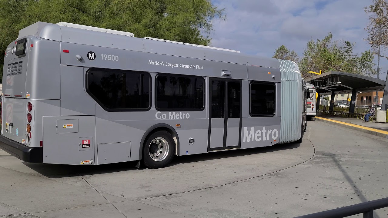 NFI XE60 19500 @ North Hollywood G Line (Orange) loop [4K UHD 60p ...