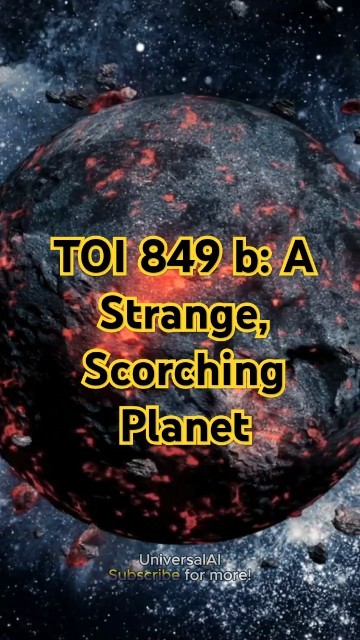 TOI 849 b: A Strange, Scorching Planet. #space #universe #spacefacts # ...