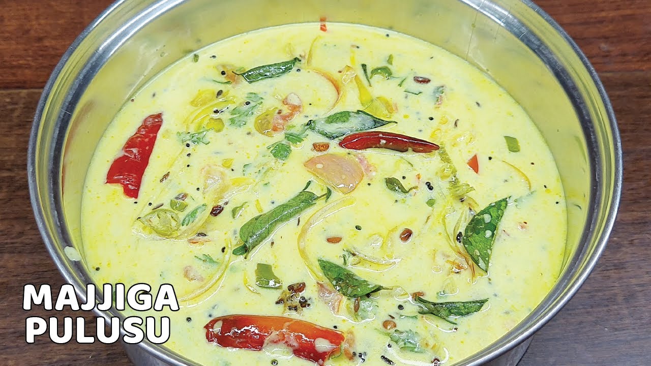 Majjiga Pulusu in telugu | Majjiga Charu | Buttermilk Rasam Recipe ...