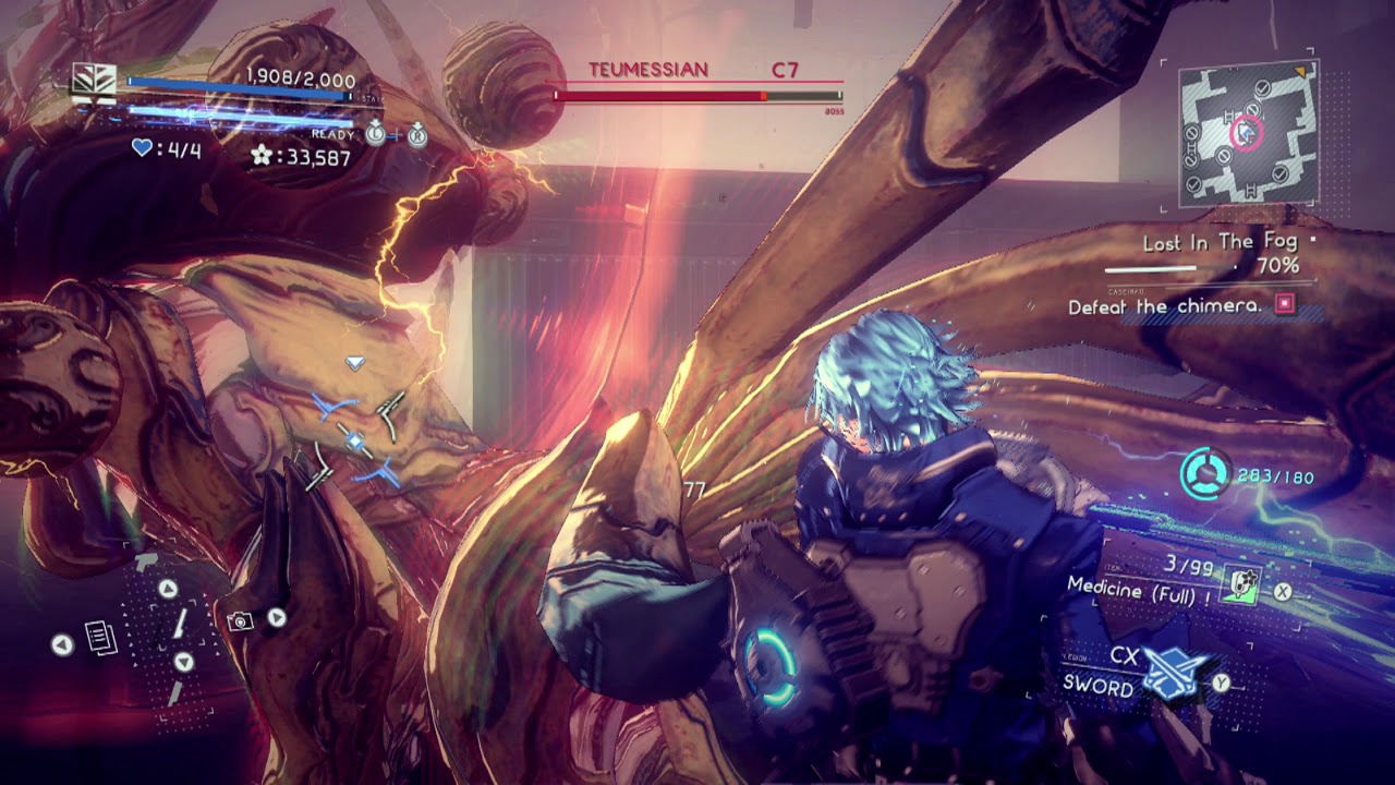 Astral Chain Boss 36 - Teumessian - YouTube