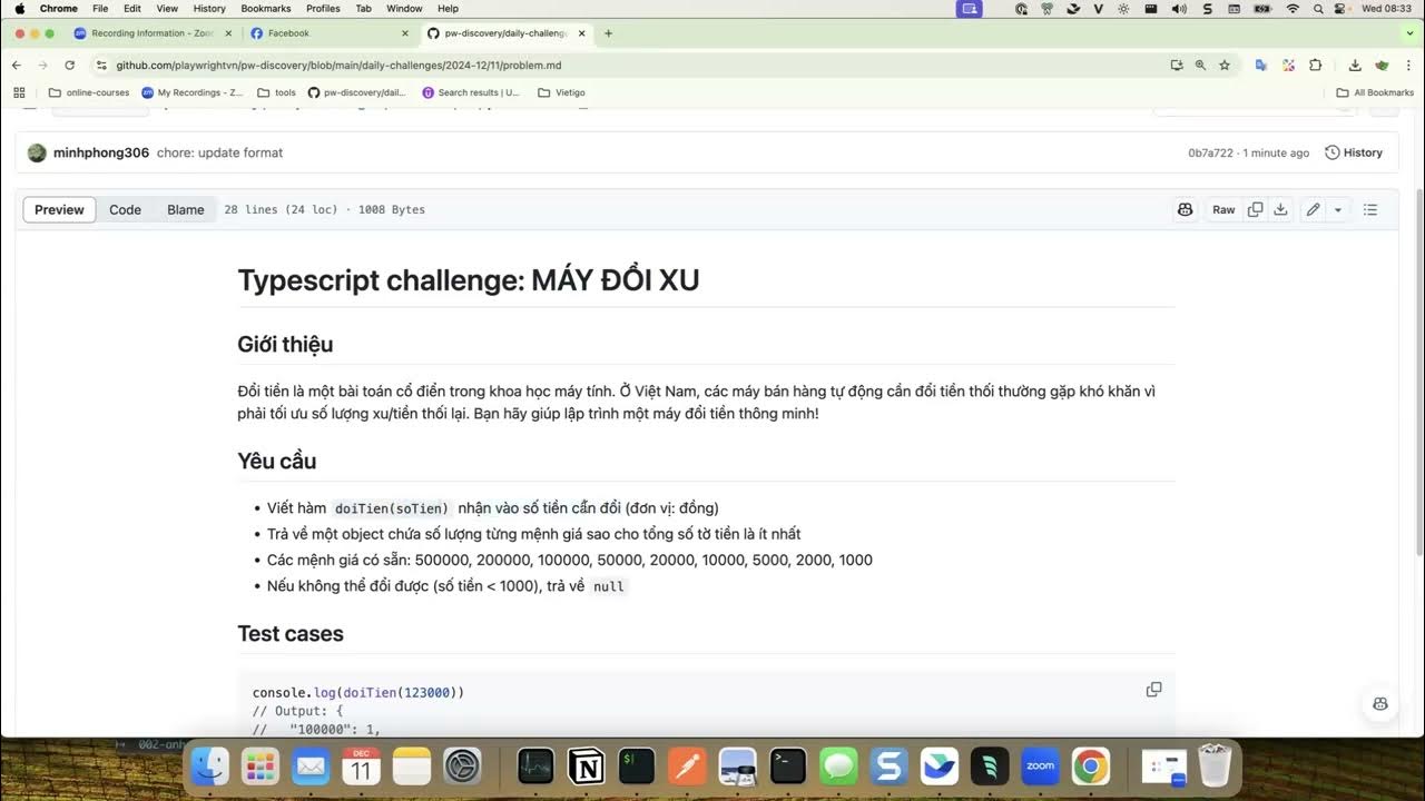 [Daily coding #45]: MÁY ĐỔI XU - YouTube
