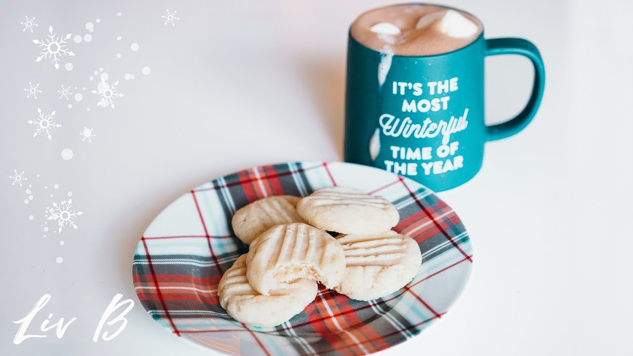 Vegan Whipped Shortbread Cookies Recipe (5 ingredients) - YouTube