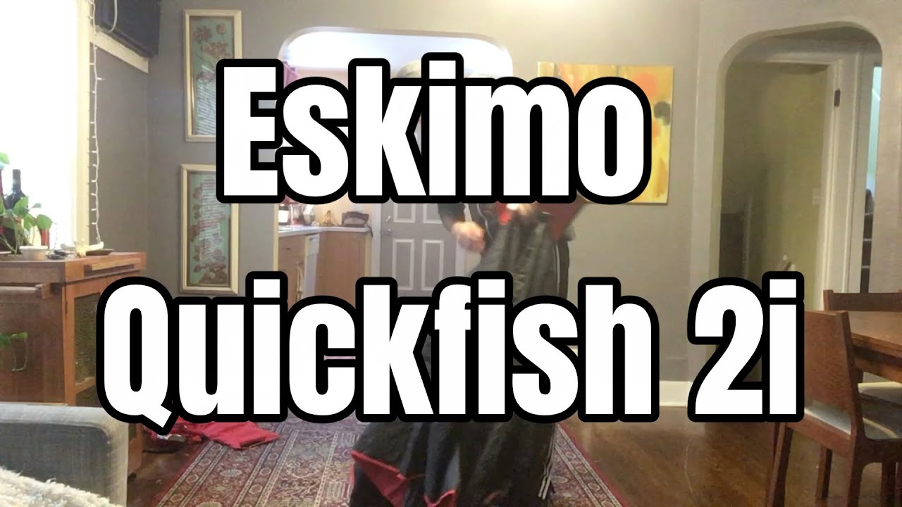 Eskimo Quickfish 2i Set up & Take down - Can you sleep in it? - YouTube