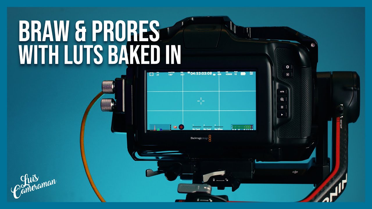 How to film in Braw or ProRes with a baked in LUT / on sidecar - YouTube