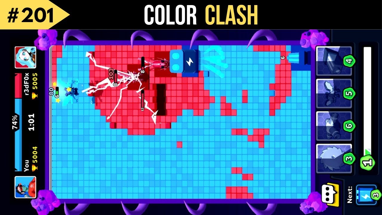 Color clash gameplay - color clash game - color clash mod apk - YouTube