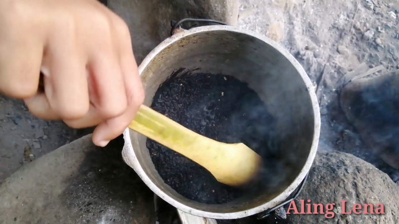 Roasted Rice Coffee and Boiled Bananas for breakfast, Filipino ...