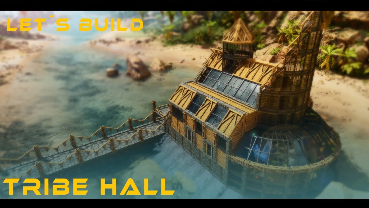 Ark Survival Ascended Tribe Hall / PvE Tribe Meeting Place / Roundbuild ...