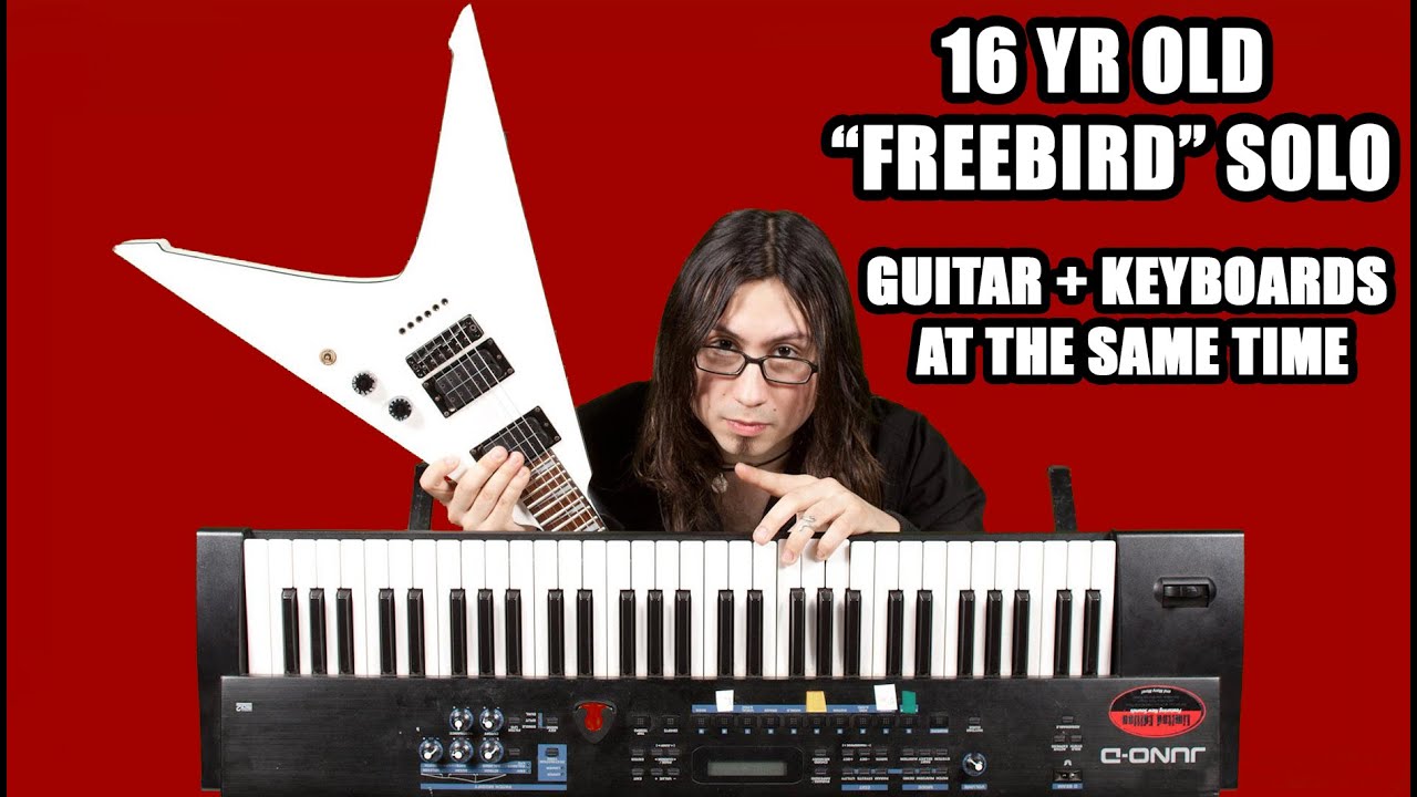Free Bird Solo Guitar/Keyboard at the Same Time - YouTube
