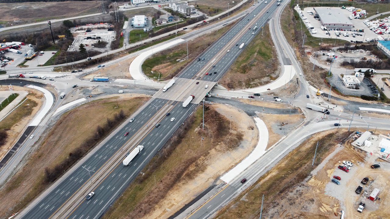 Richwood Rd (KY 338) I-71/75 Diverging Diamond Interchange Construction ...