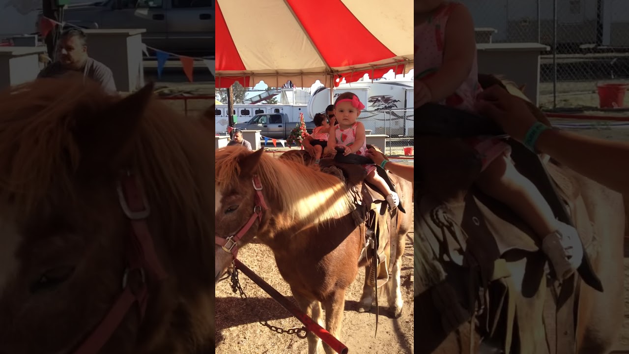 First pony ride - YouTube