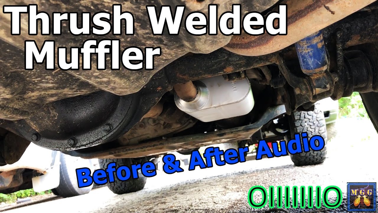 Thrush Welded Muffler | 2.5L Jeep Wrangler TJ - YouTube