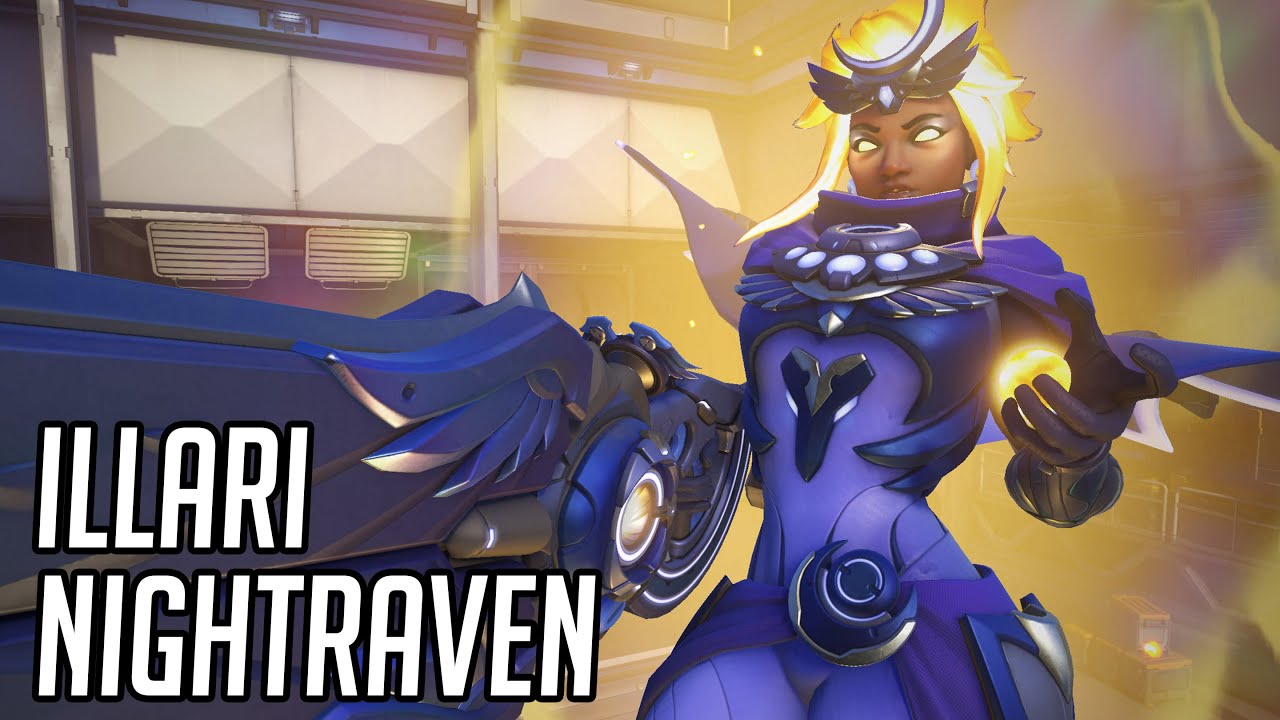 Illari "Nightraven" Skin Showcase - Overwatch 2 - YouTube