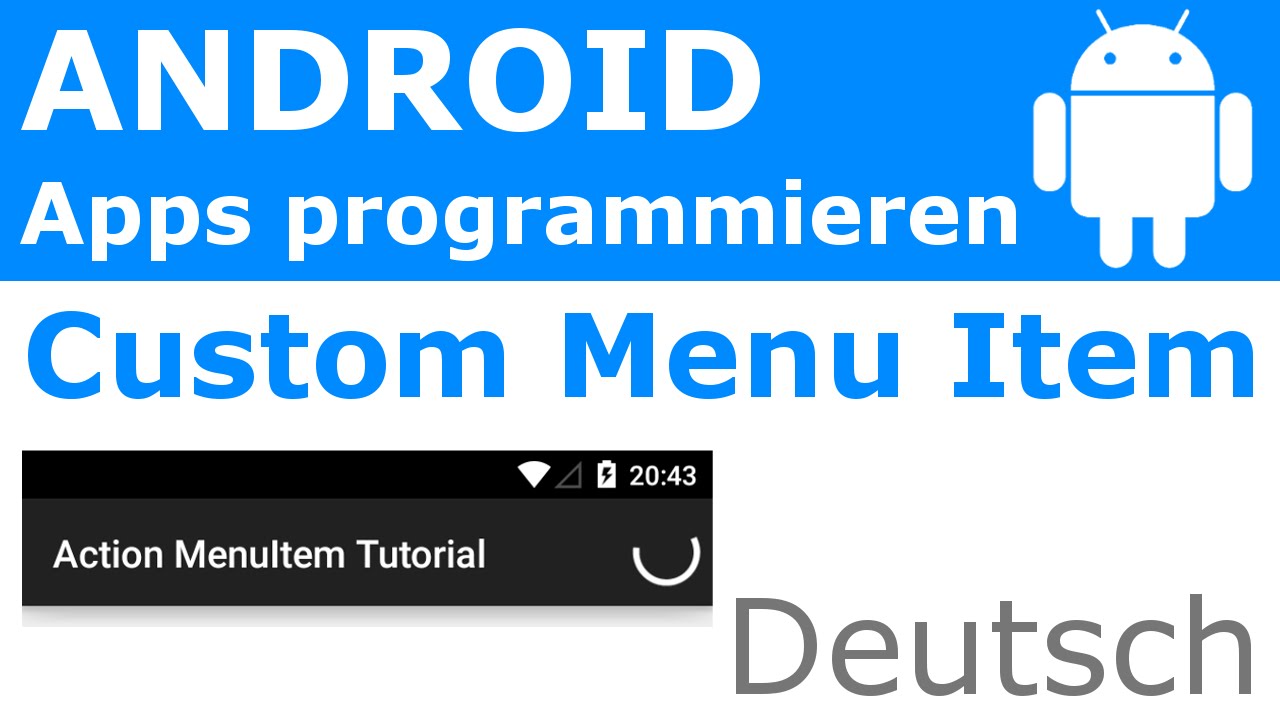Progress Bar in der Toolbar mit einem Custom Menu Item - Android Apps programmieren [Deutsch ...