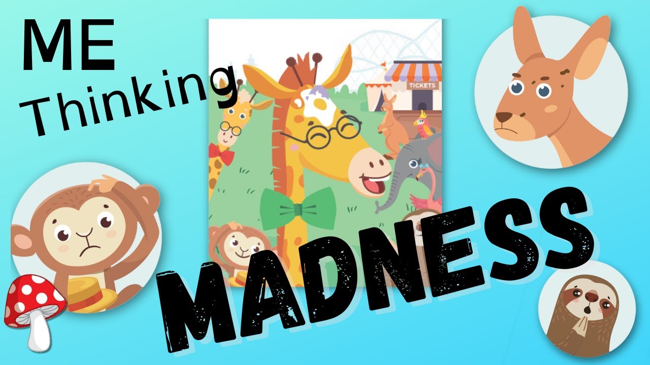 🦒 Animated Read Aloud 'Me Thinking Madness' 😵‍💫 Kid's Stories Kindness ...