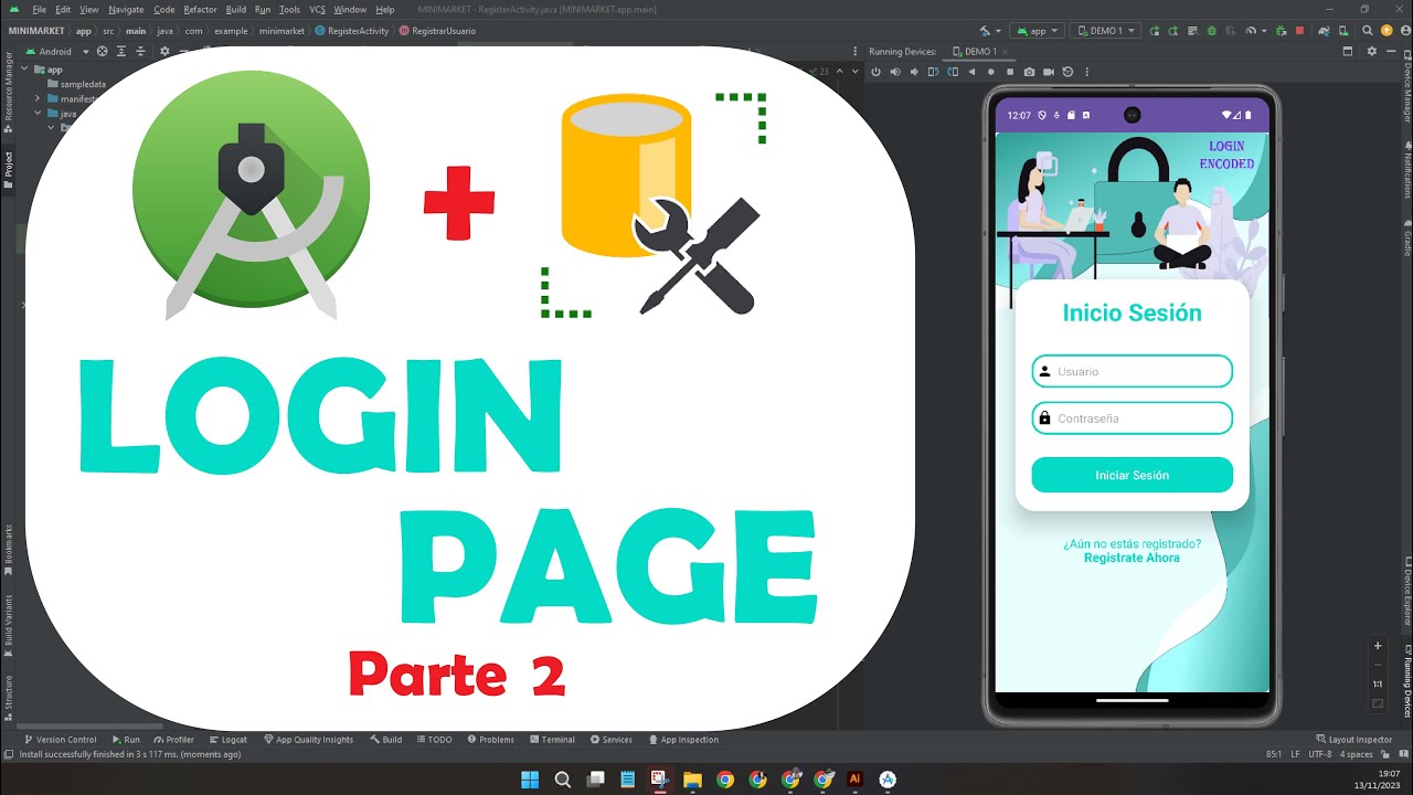 Android Studio: Inicio de Sesión Simple con SQL Server parte 2 ...
