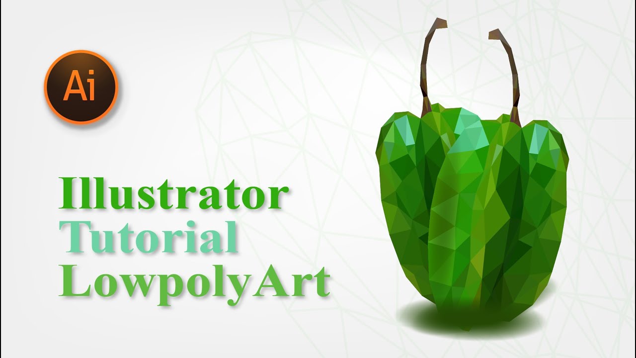 Teknik Membuat Lowpoly art - Illustrator - YouTube
