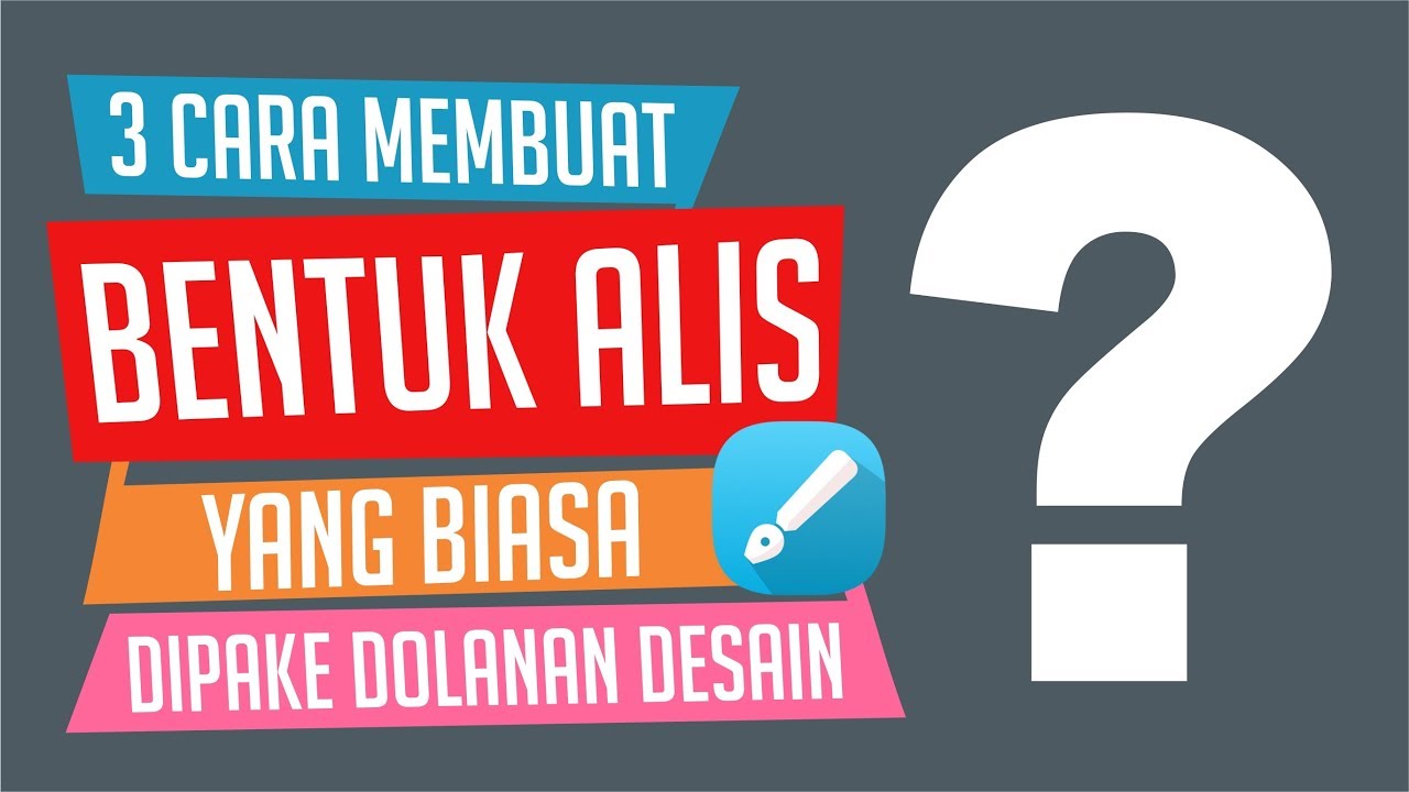 MUDAH..! CARA MEMBUAT ALIS VECTOR ALA DOLANAN DESAIN - YouTube
