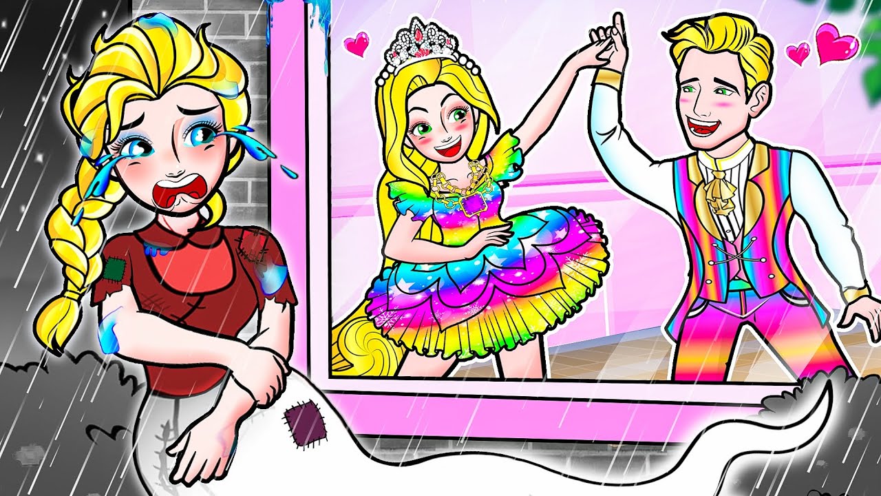 [🐾paper dolls🐾] Ghost Elsa Help Husband Fall in Love Rapunzel ...