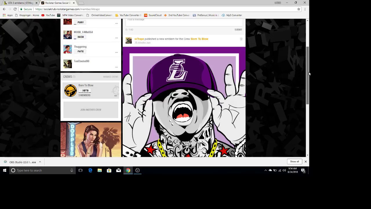 GTA 5 Online - How To Get Custom Crew Emblems [WORKING 2018] - YouTube
