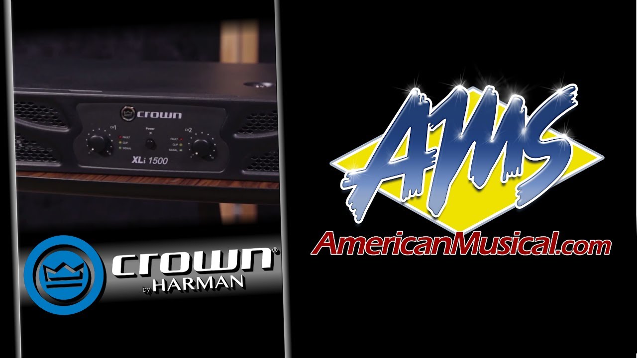 Crown XLi1500 Overview - Crown XLi1500 Power Amplifier - YouTube
