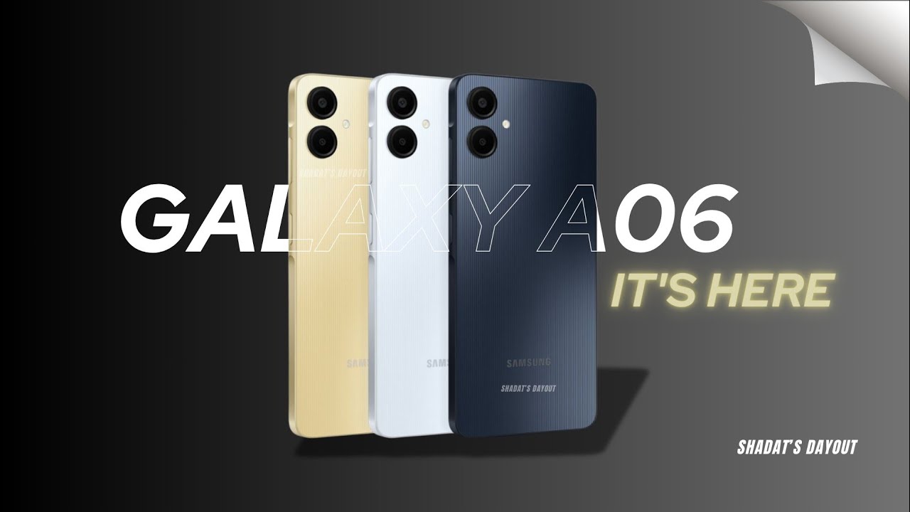 Samsung Galaxy A06 FIRST LOOK - FINALLY, IT'S OFFICIAL! - YouTube