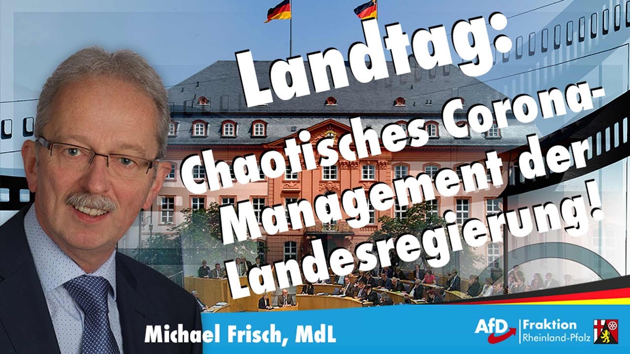 Michael Frisch (AfD): Chaotisches Corona-Management der Landesregierung ...