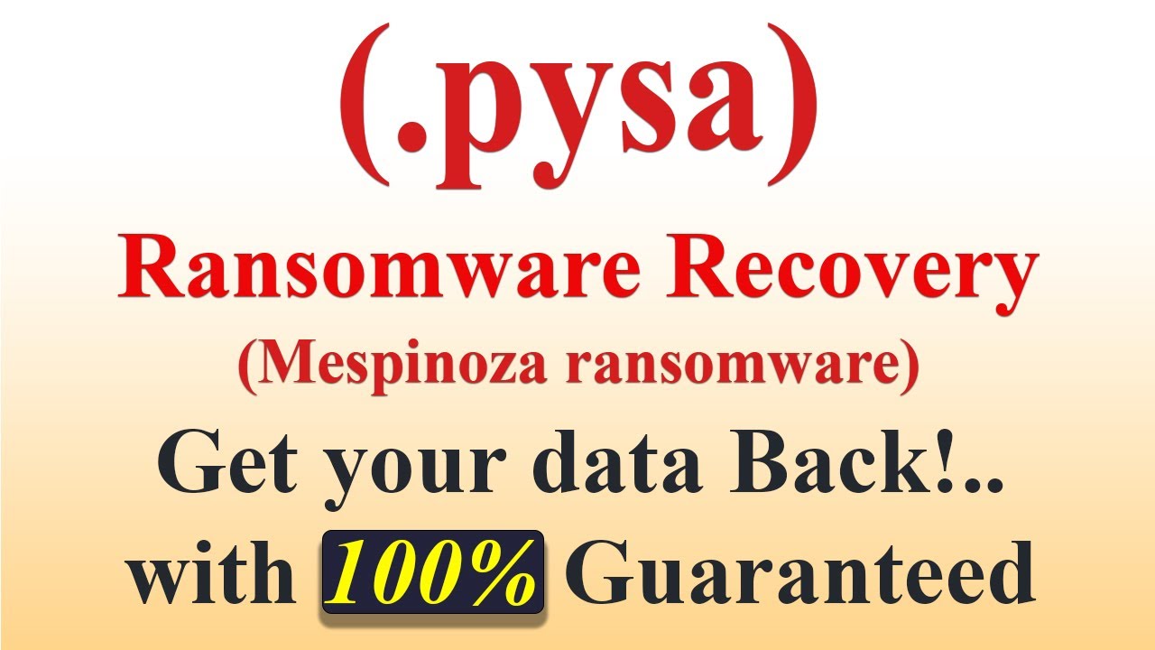 |SOLVED| Pysa (.pysa) ransomware virus - removal and decryption - YouTube